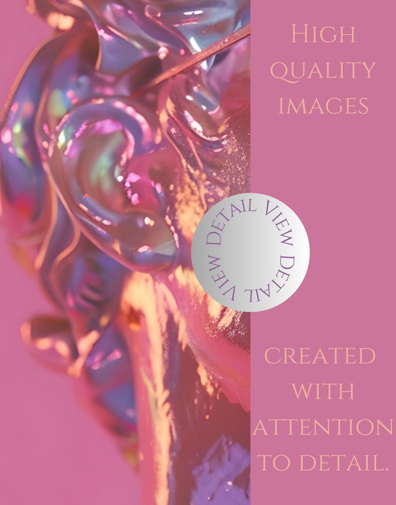 Digital | Statue Blowing Bubble Gum Wall Art | Funny Wall Art | Pink ...