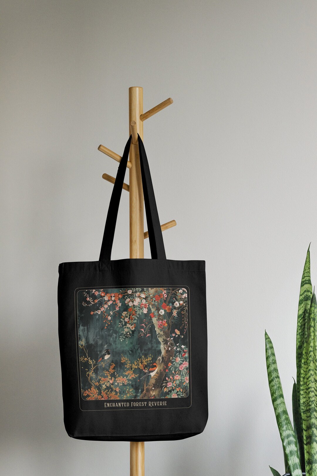 Antique Tapestry Tote Bag - Boho Forest Tapestry Aesthetic - Gift for ...
