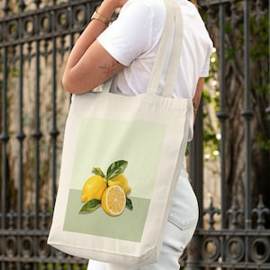 Aesthetic Lemon Tote Bag | Hello Summer | La Dolce Vita Beach Bag - Etsy