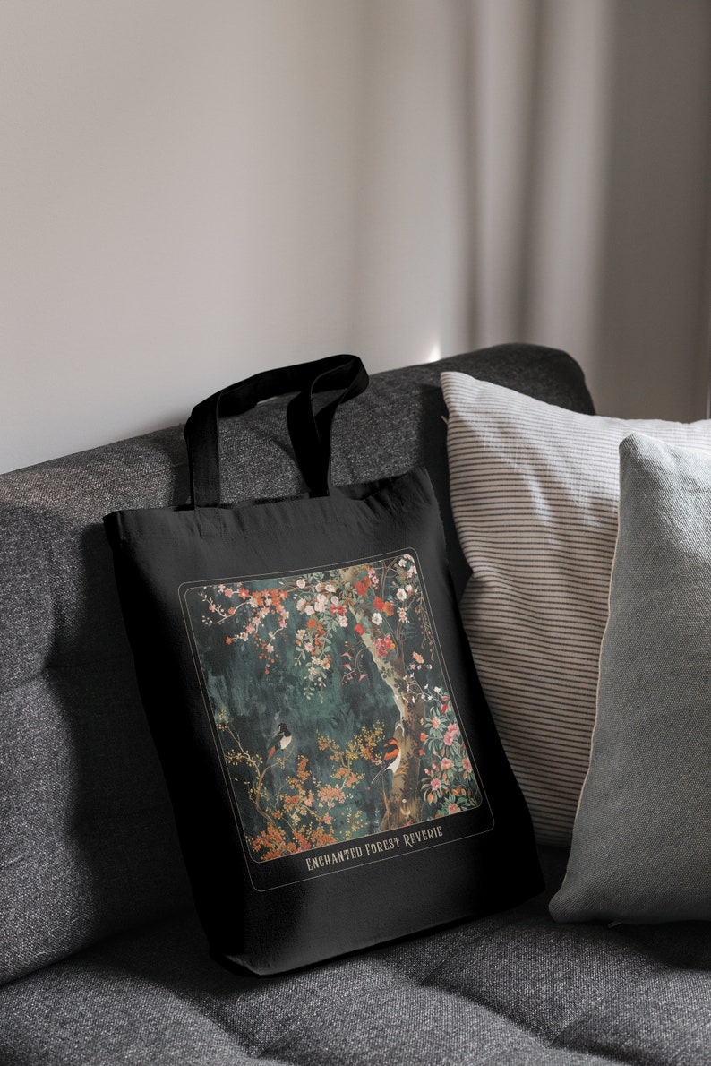 Antique Tapestry Tote Bag Boho Forest Tapestry Aesthetic Gift for Her ...