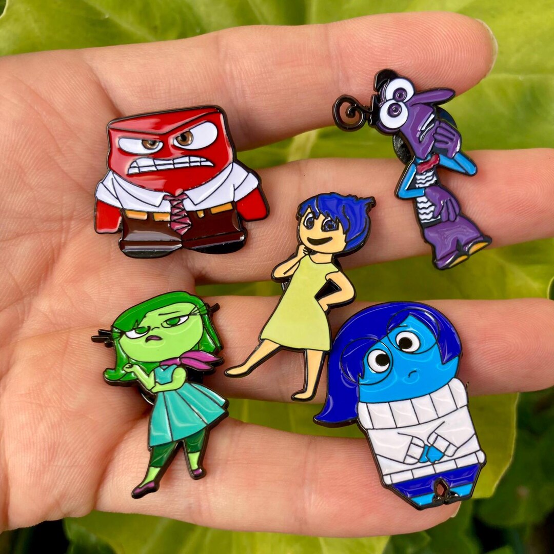 Set of 5 Hard Enamel Pins Inside Out Pins Inspired by the Disney Pixar ...