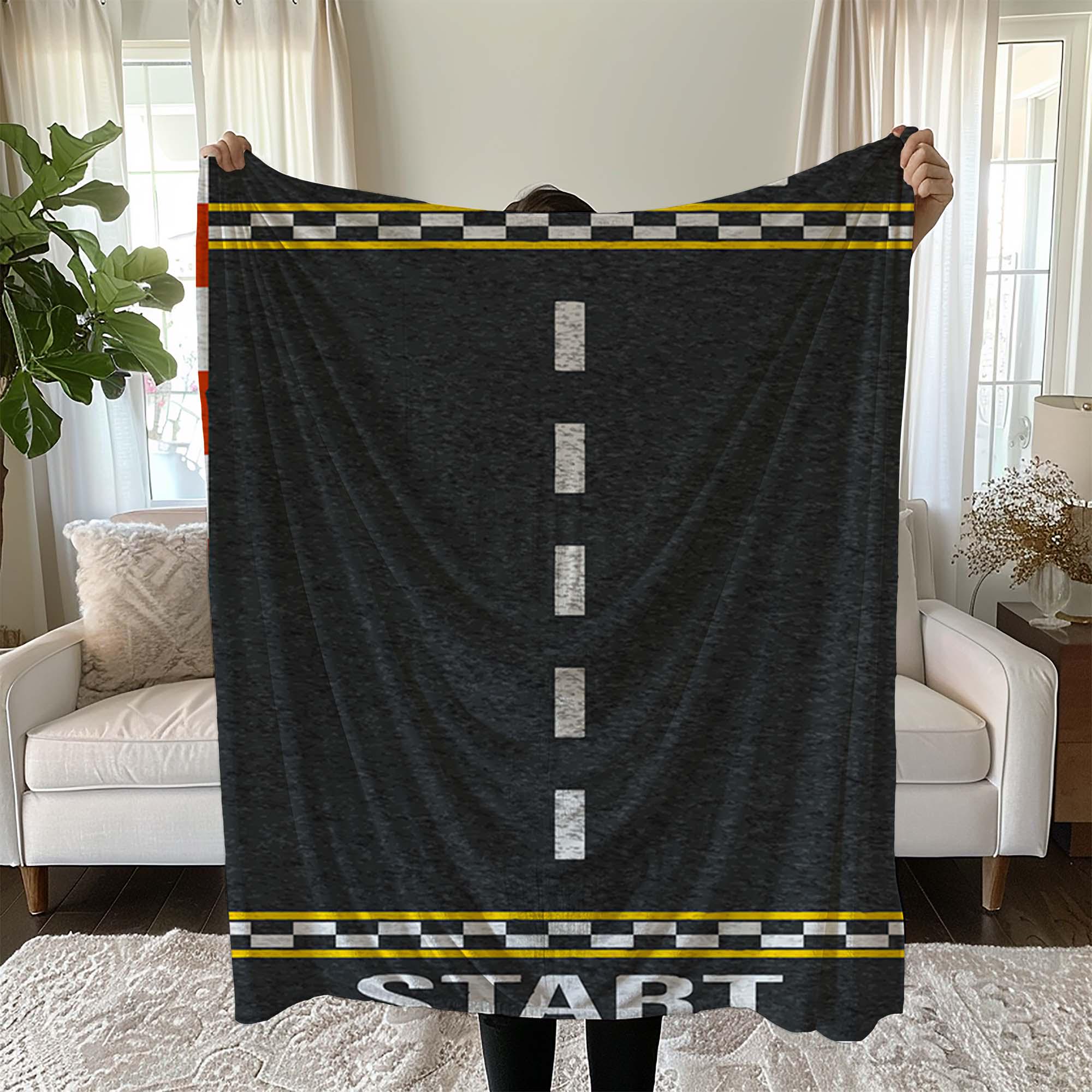 Race Track, Race Track Blanket,start Line,finish Line, Long Racetrack ...