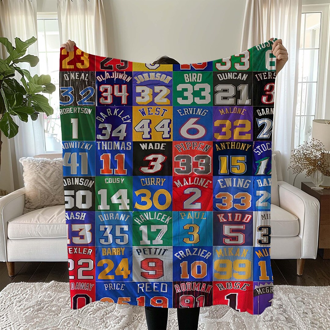 Basketball Team Number Blanket - Etsy