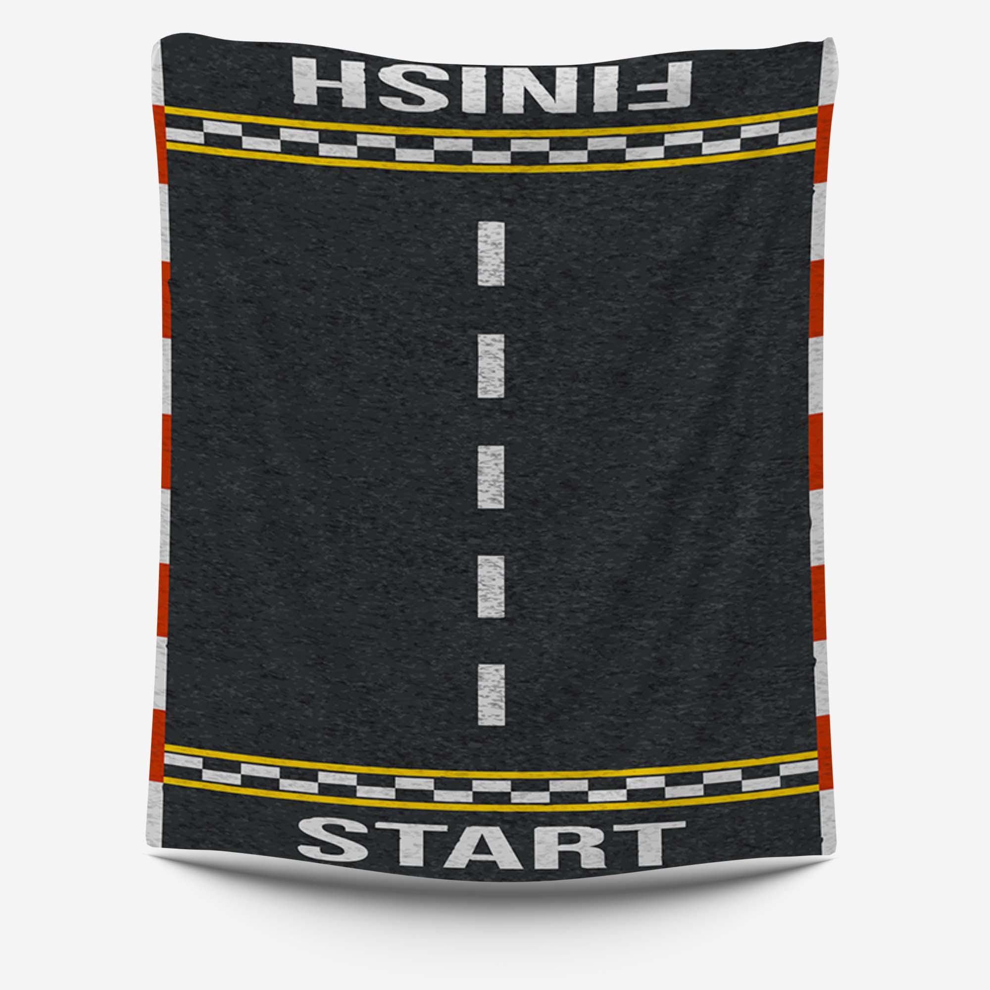 Race Track, Race Track Blanket,start Line,finish Line, Long Racetrack ...
