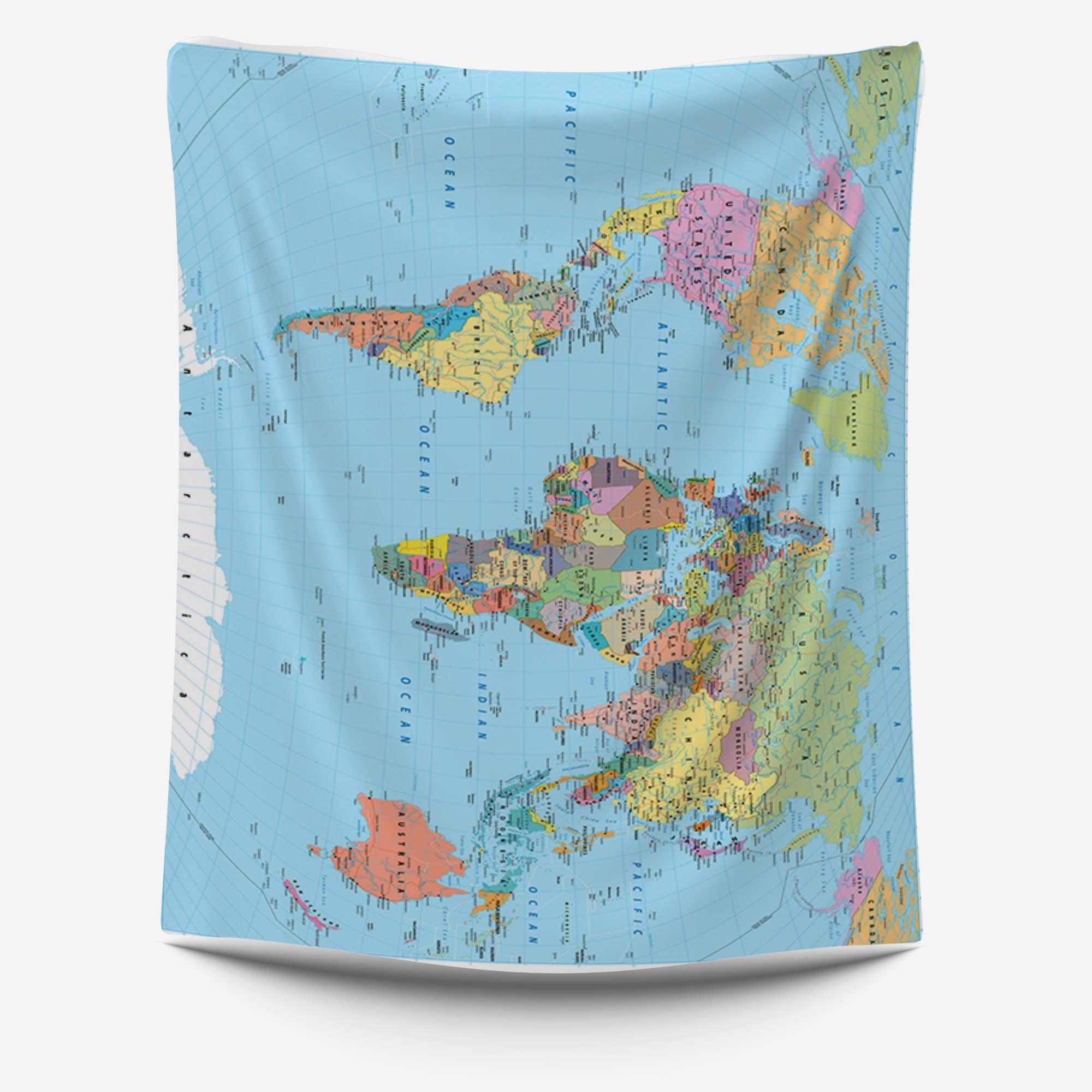 World Map, Education Maps Blanket, Maps Blanket, World Map Pattern ...