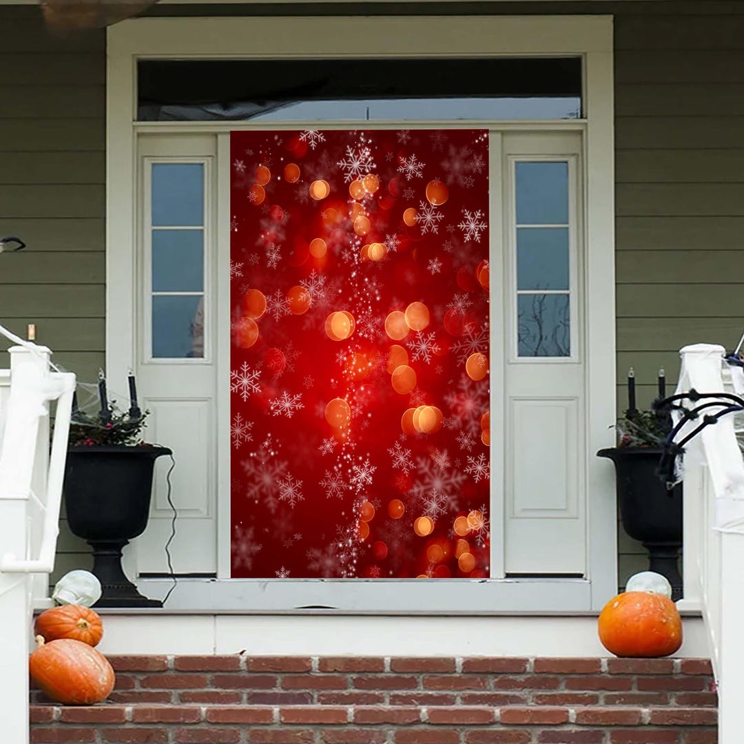 Christmas Door Cover, Door Decoration Cover, Christmas Decoration ...