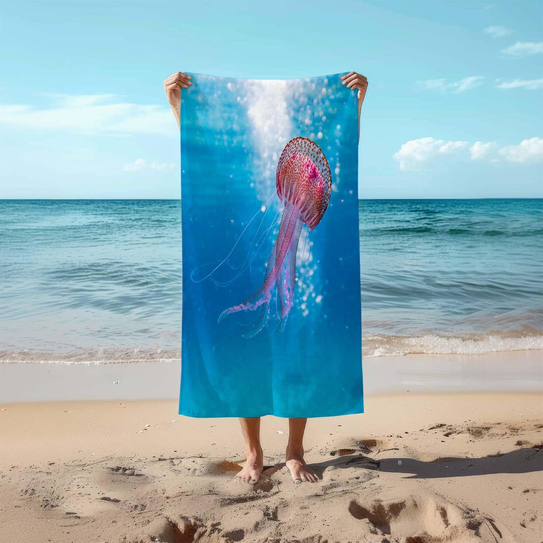 Jellyfish Beach Towel, Pattern Towel for Beach Bath or Pool, Beach ...