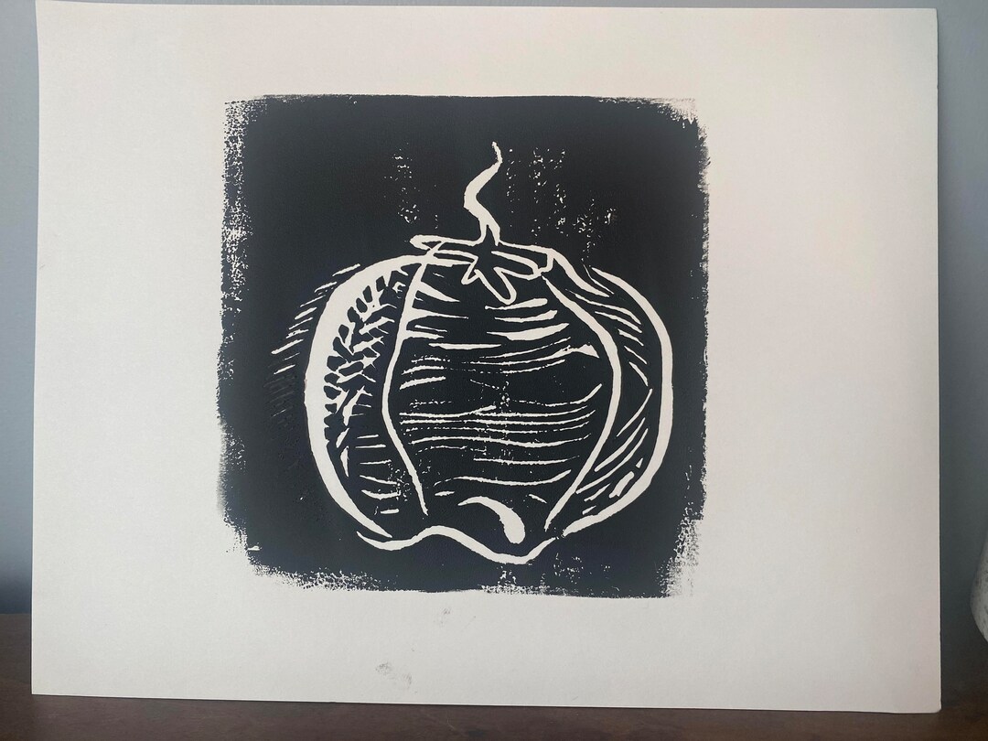 Tomato Linocut - Etsy