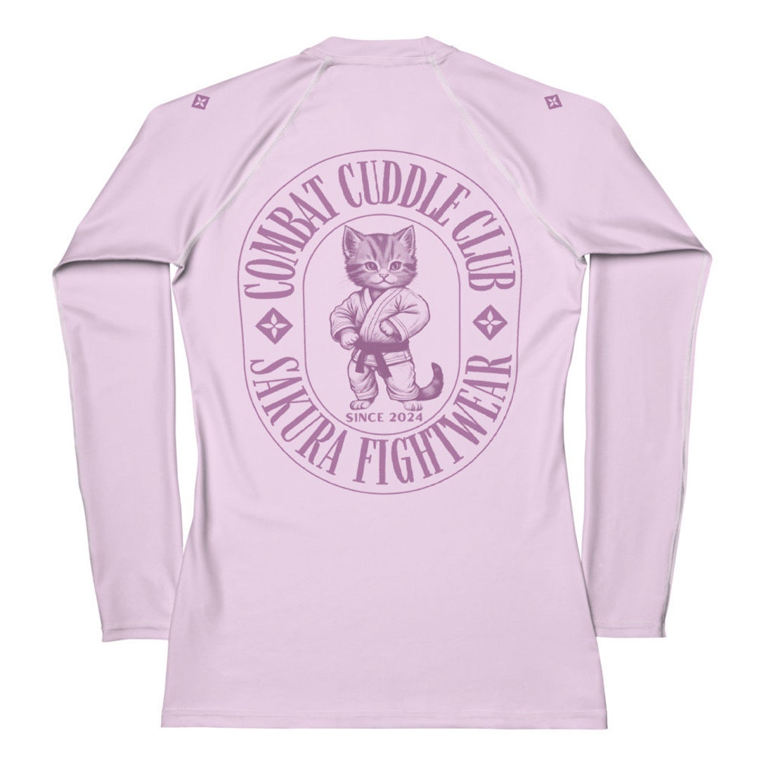 Combat Cuddle Kitten Long Sleeve Rash Guard, Women's Jiu-jitsu, BJJ ...