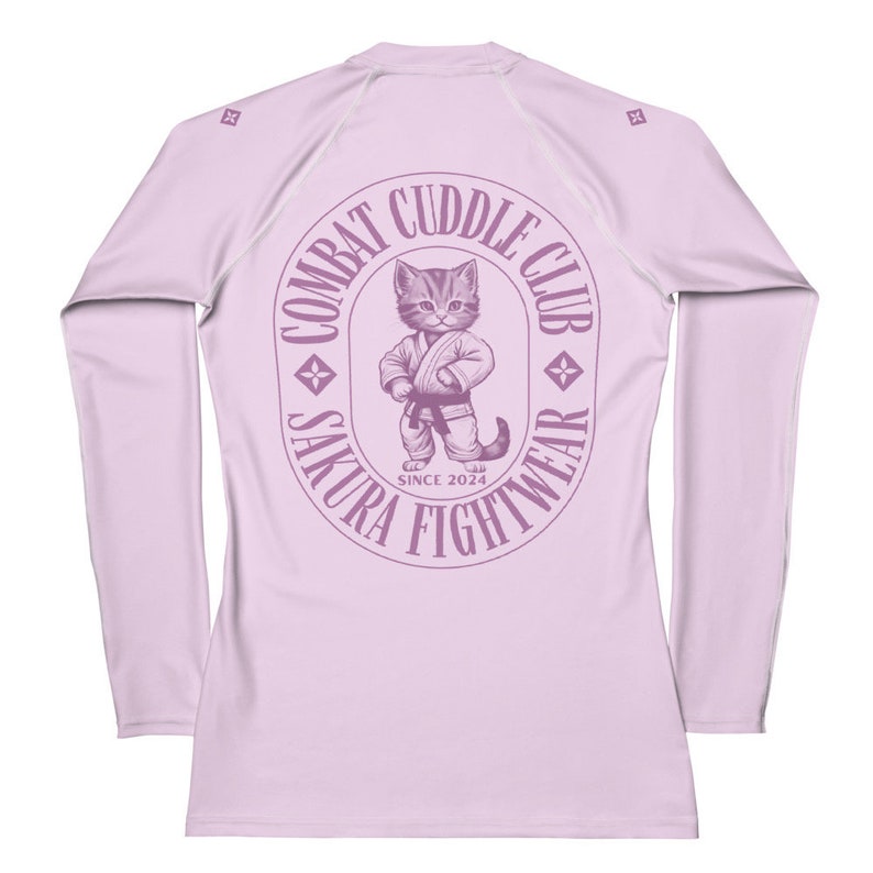 Combat Cuddle Kitten Long Sleeve Rash Guard, Women's Jiu-jitsu, BJJ ...