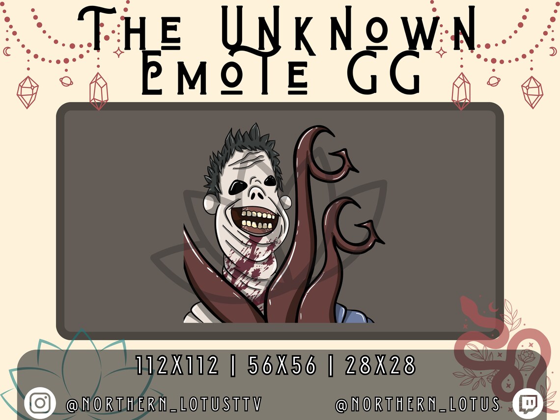 GG the Unknown DBD Twitch Emote Dead by Daylight Streamer Discord ...