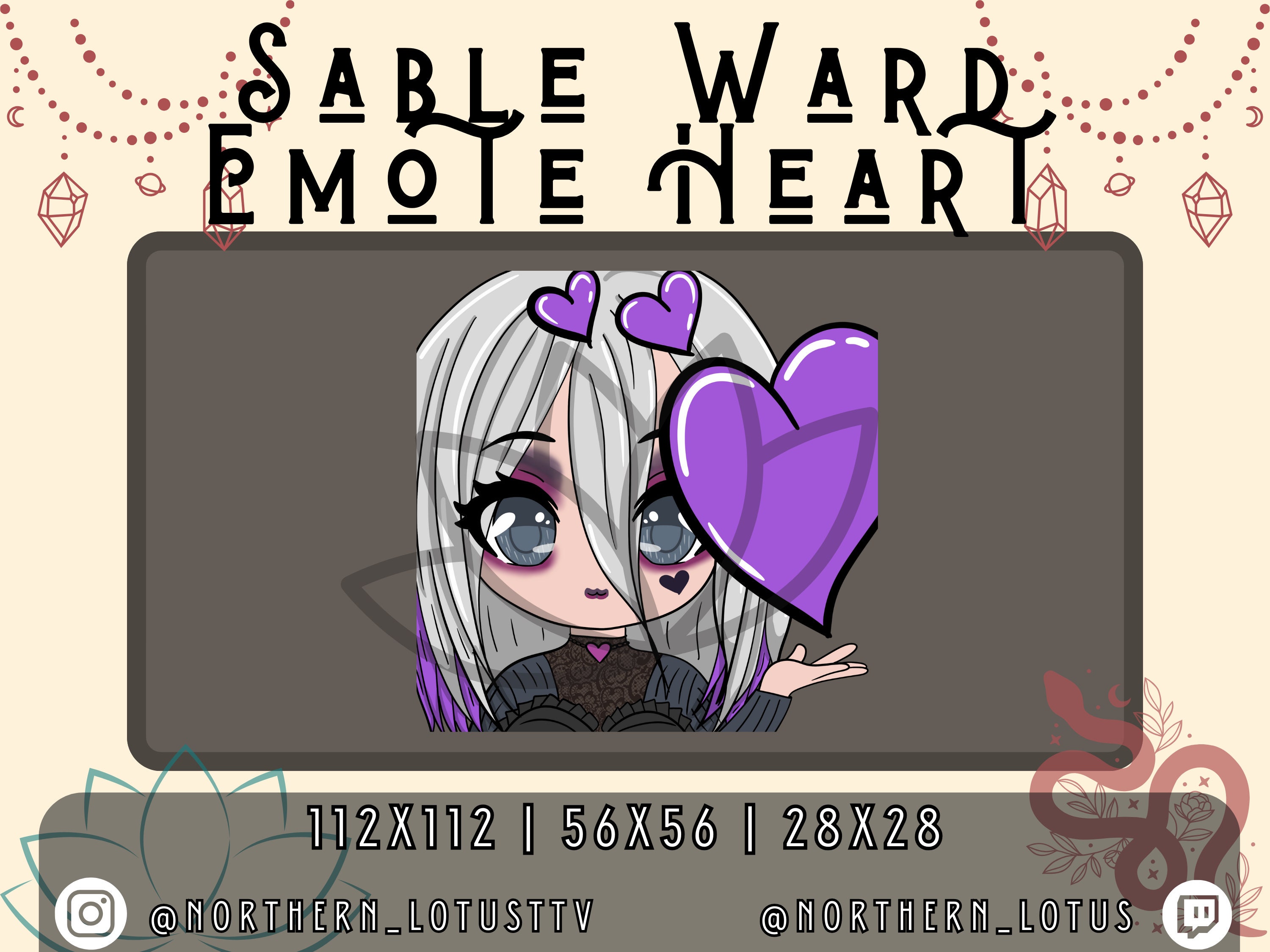 Cute Sable Ward DBD Twitch Emotes Emote Dead by Daylight Streamer ...