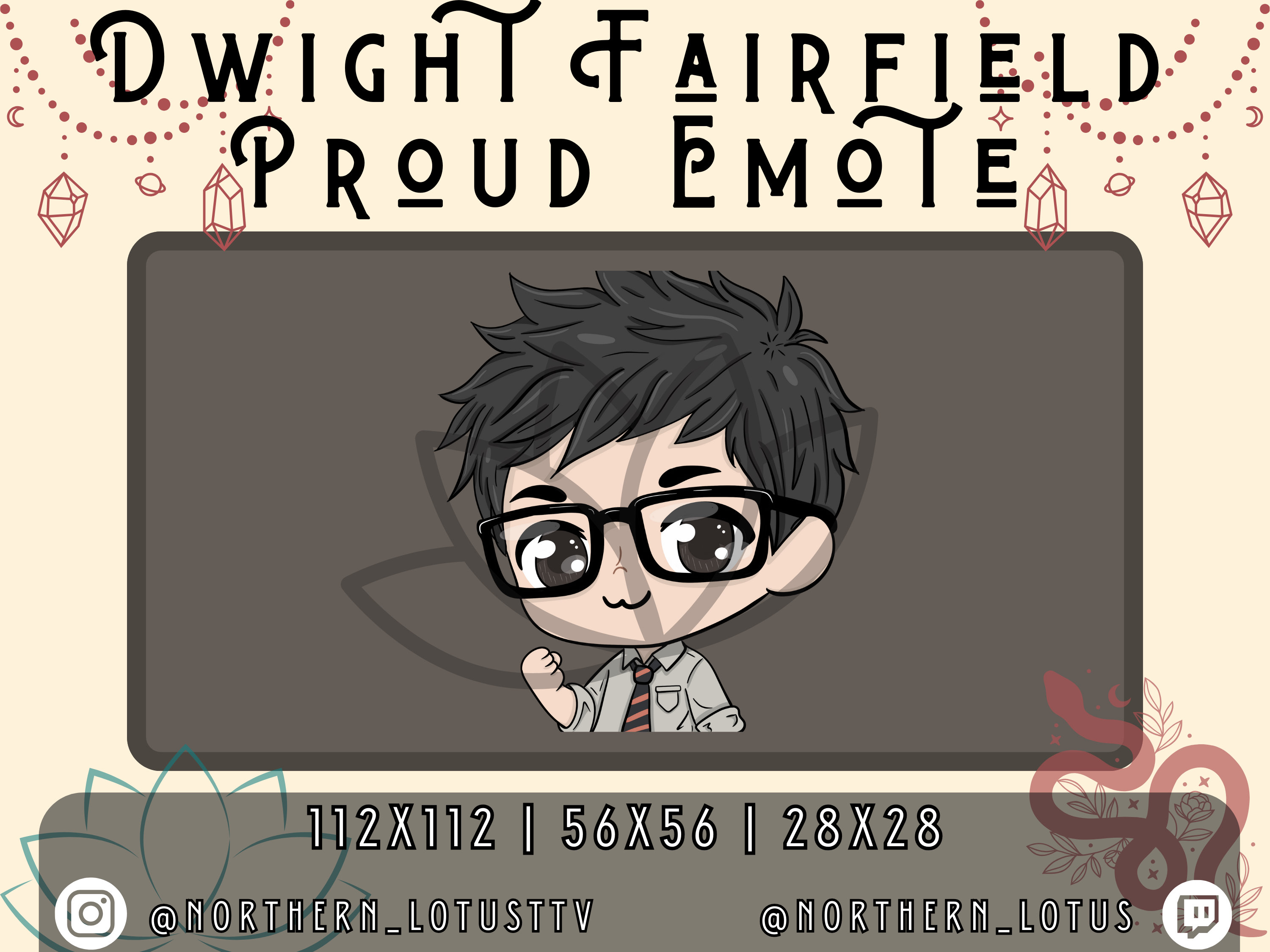 Cute Dwight Fairfield DBD Twitch Emote Dead by Daylight Streamer ...
