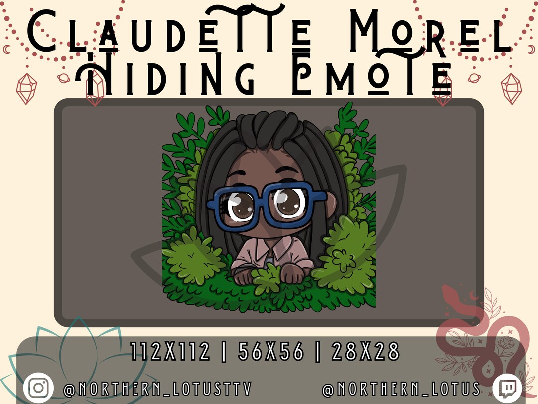 Cute Chibi Claudette Morel Hiding DBD Twitch Emote Dead by Daylight ...