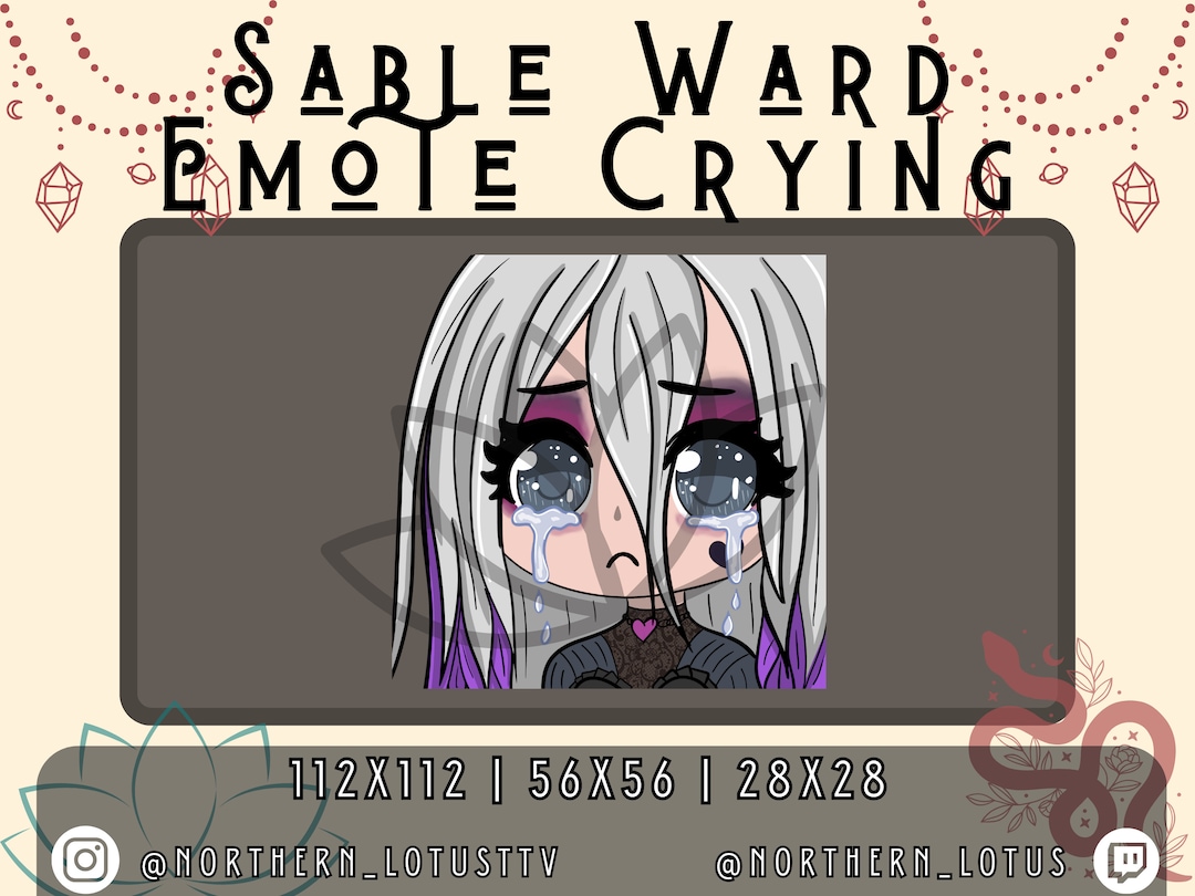 Cute Crying Sable Ward DBD Twitch Emote Dead by Daylight Streamer ...