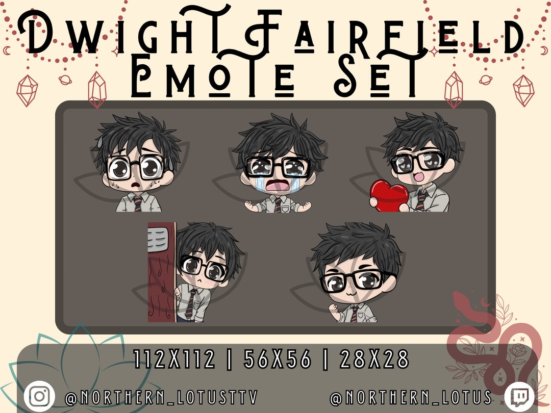 Cute Dwight Fairfield DBD Twitch Emotes Dead by Daylight Streamer ...