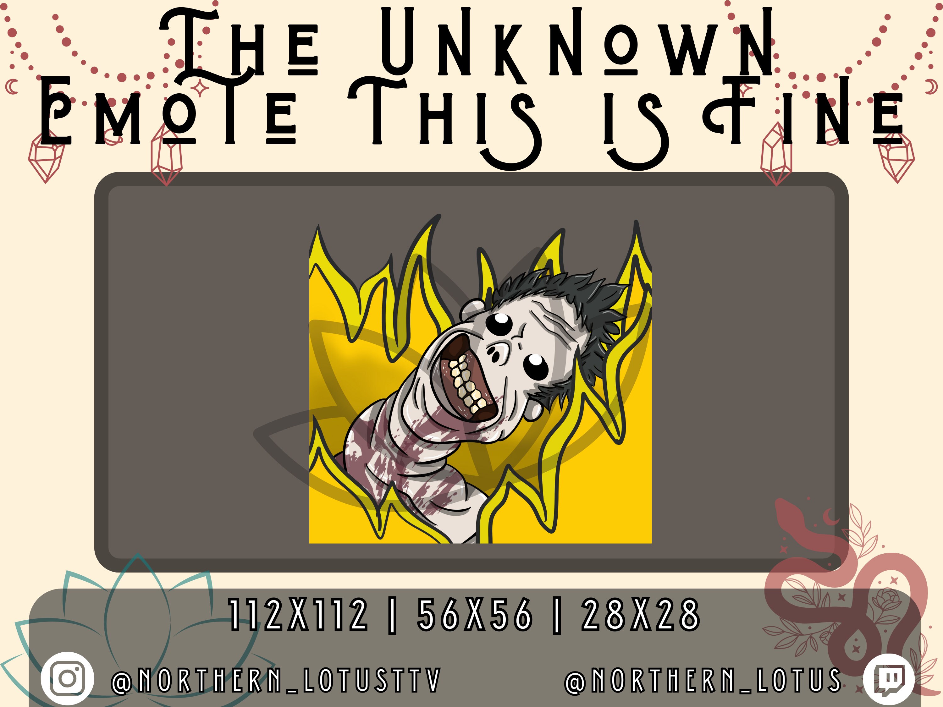 This is Fine the Unknown DBD Twitch Emote Dead by Daylight Streamer ...