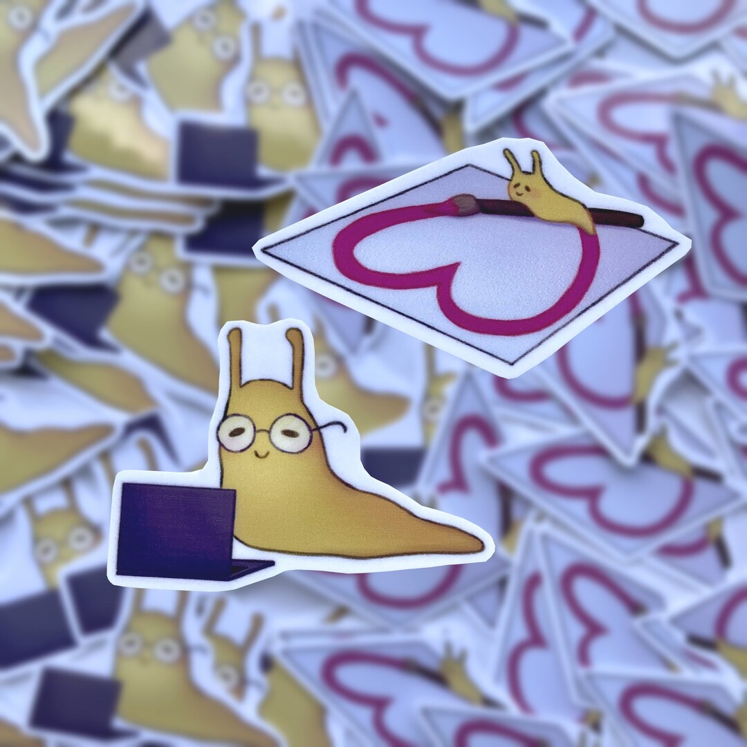 Banana Slug Stickers // Weatherproof & Glossy - Etsy