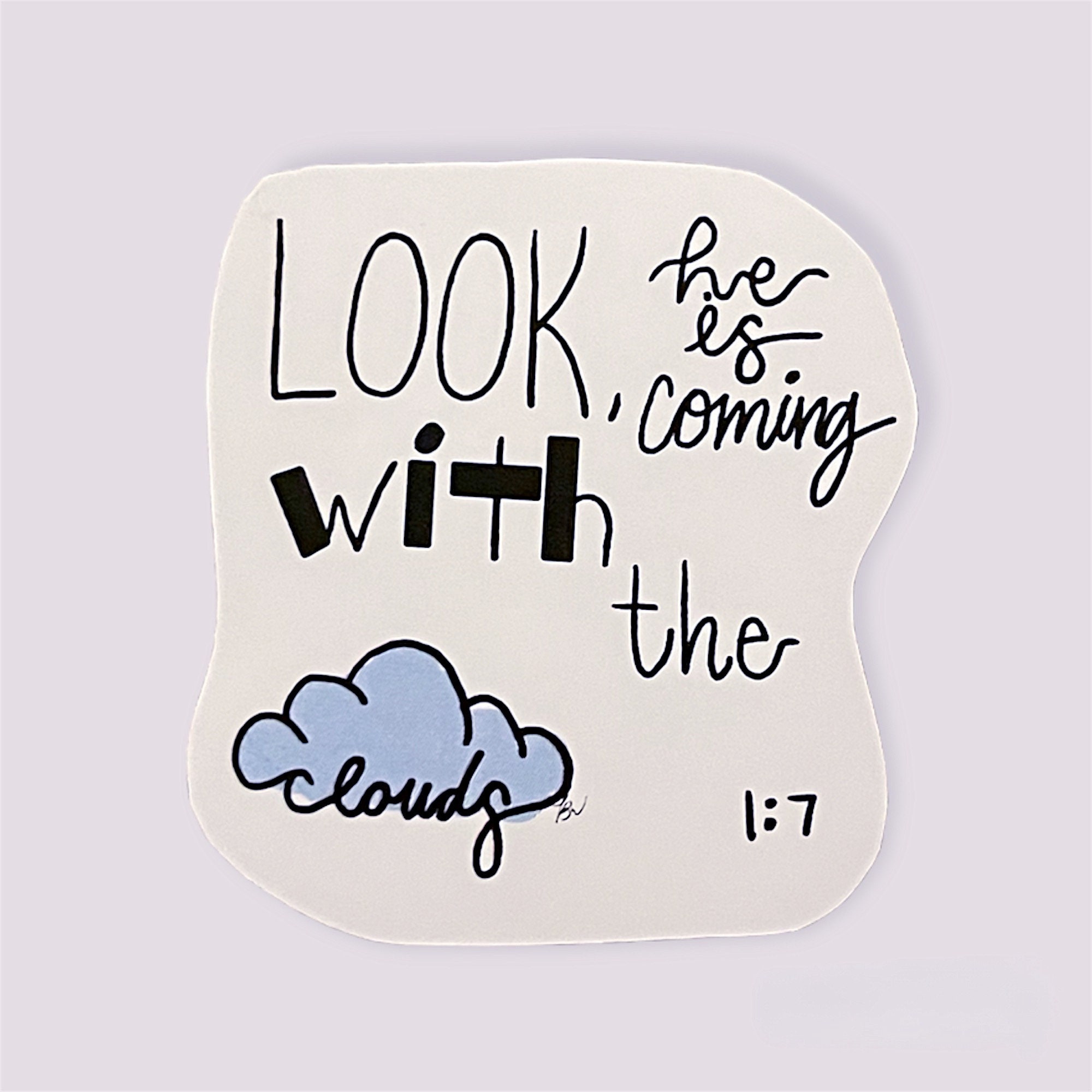 Revelation 1:7 Sticker - Etsy