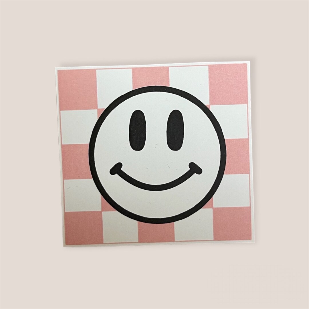 Smiley Face Sticker - Etsy