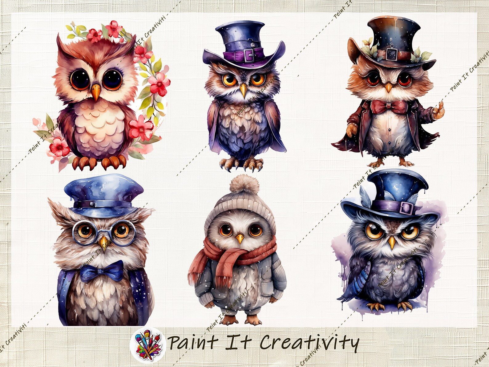 Watercolor Cute Owls Clipart - Watercolor Cute Owls Clipart 24 Images ...