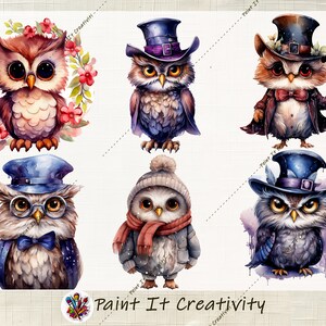 Watercolor Cute Owls Clipart - Watercolor Cute Owls Clipart 24 Images ...