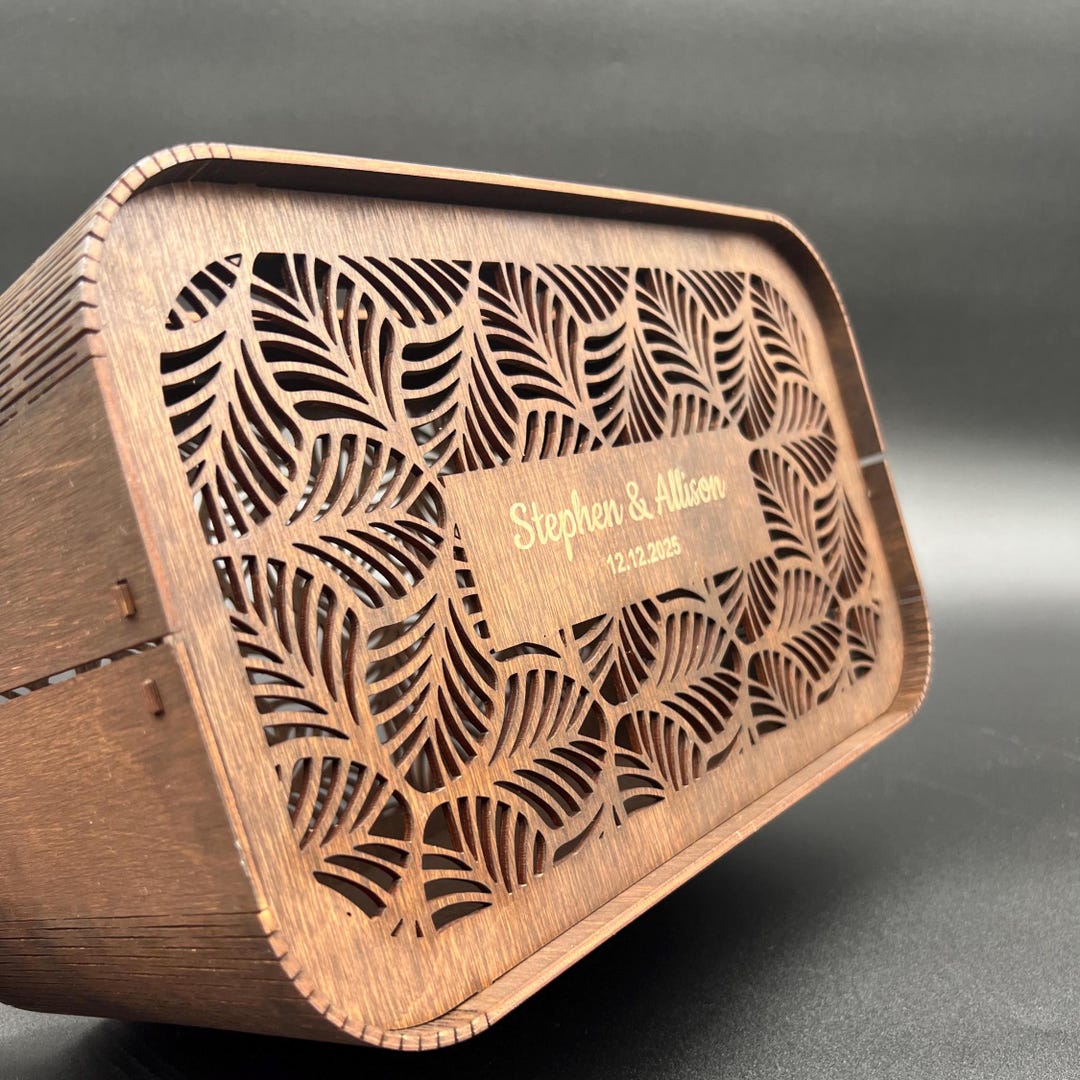 Card Box for Weddings, Personalized Wooden Box for Cards, Wedding Gift ...