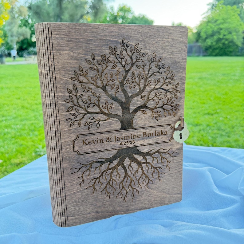Personalized Rustic Wooden Memory Box With Lock – Couples Keepsake ...
