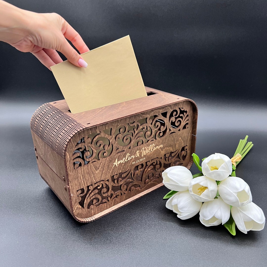 Card Box Wedding Personalized Wedding Card Box Rustic Wedding Decor ...