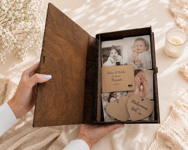 Personalized Rustic Wooden Memory Box With Lock – Couples Keepsake ...