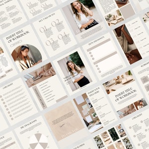 Ebook, Workbook Template Canva Design, Life Coaching, Business, Course ...