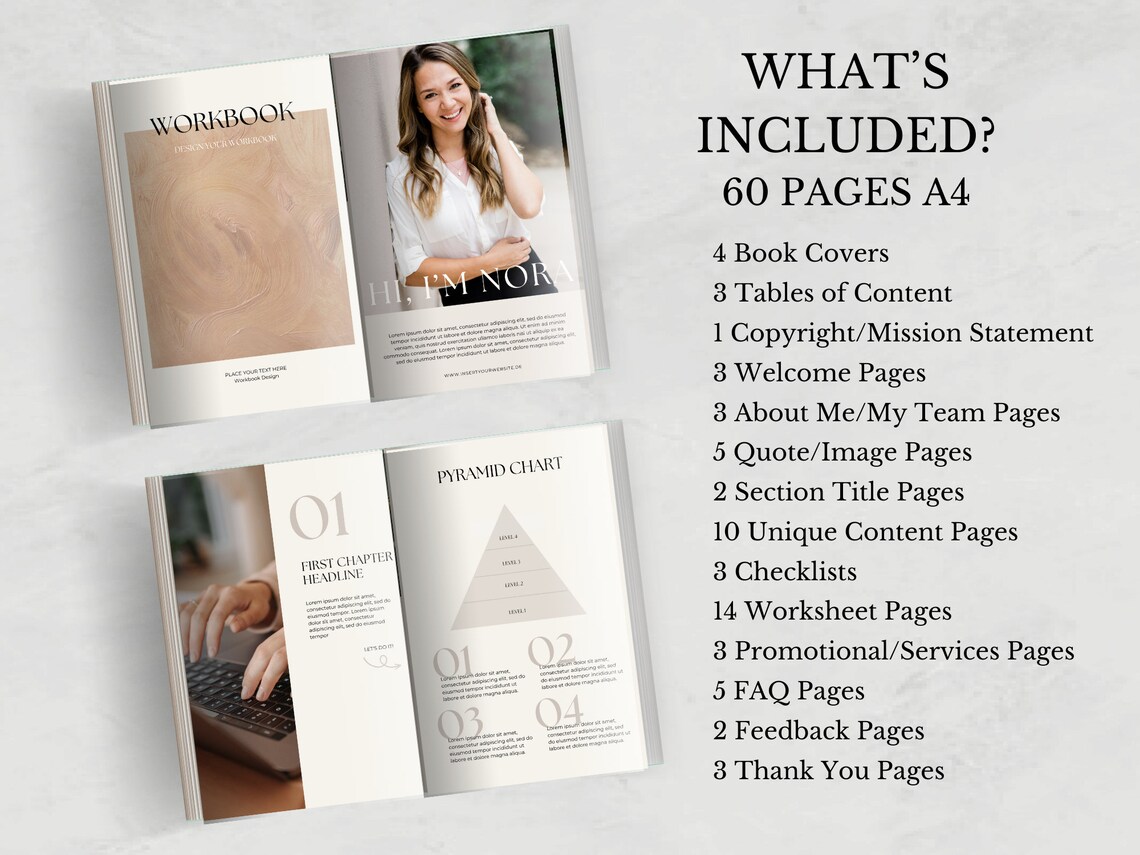 Ebook, Workbook Template Canva Design, Life Coaching, Business, Course ...