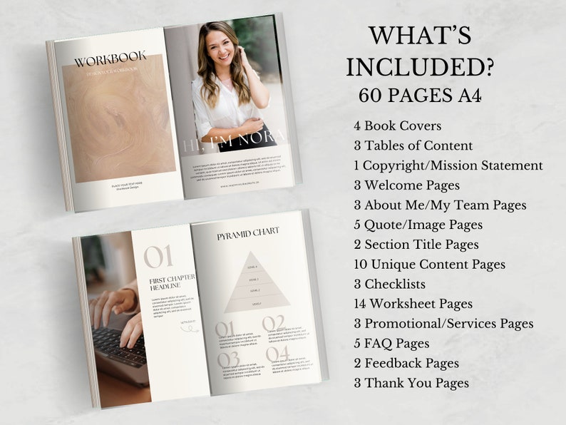 Ebook, Workbook Template Canva Design, Life Coaching, Business, Course ...