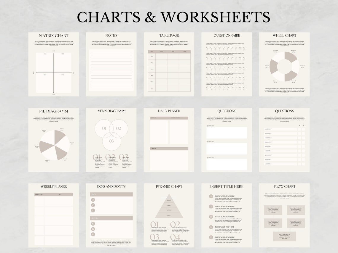 Ebook, Workbook Template Canva Design, Life Coaching, Business, Course ...