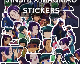 Jinshi Anime Sticker Set, Anime PNG, Sticker Design, Anime Clipart ...
