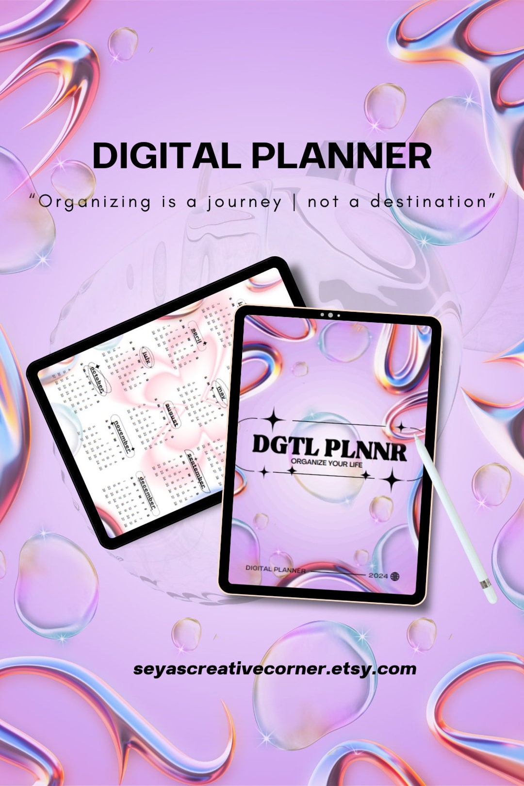 Y2K Digital Planner 2024 Digital Planner iPad Monthly, Weekly, Daily ...