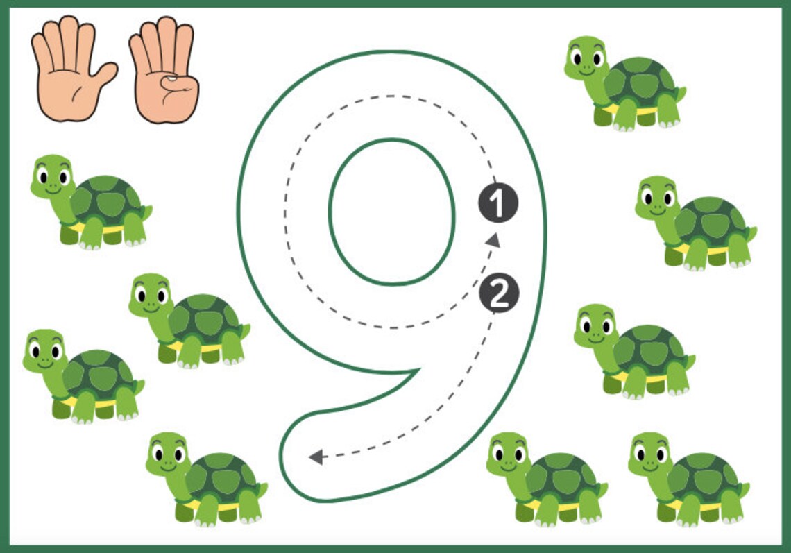 I Am Learning to Count From 0 to 9 - Etsy