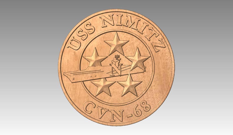 USS Nimitz CVN-68 Insignia 3D Model - Etsy