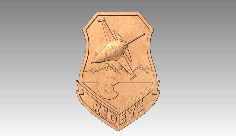 120th Fighter Squadron F-16 Red Eye Badge 3D Model - Etsy