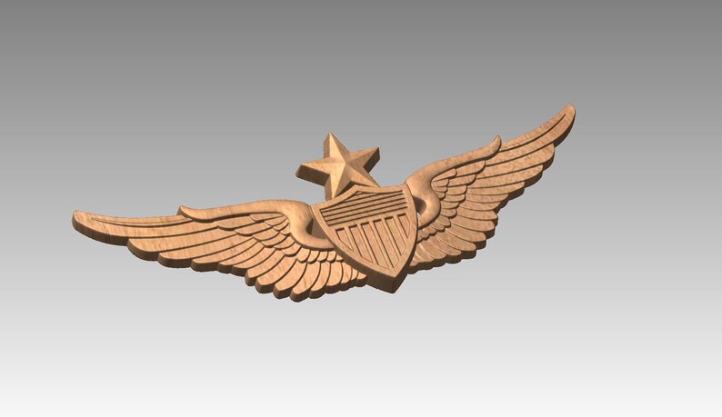 U.S. Army Senior Aviator Badge 3d Model - Etsy