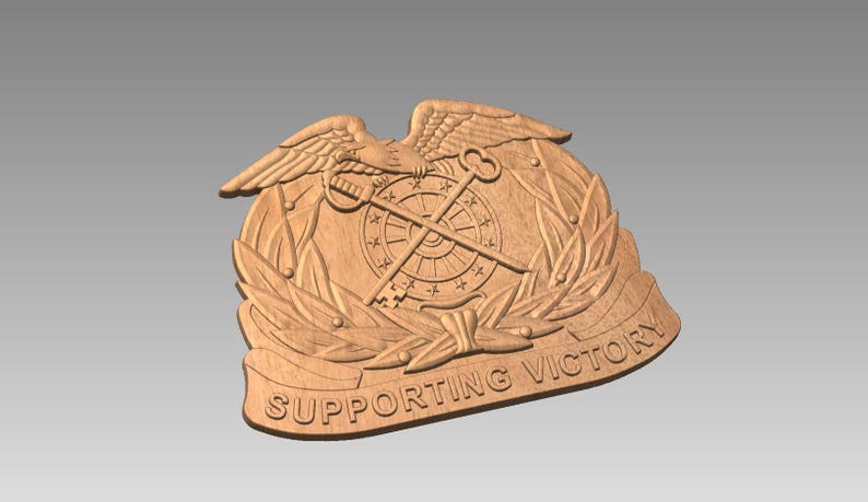 US Army Quartermaster Regimental Crest 3D Model - Etsy