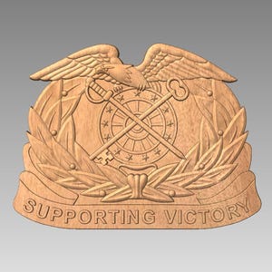 US Army Quartermaster Regimental Crest 3D Model - Etsy