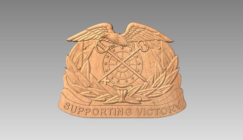 US Army Quartermaster Regimental Crest 3D Model - Etsy