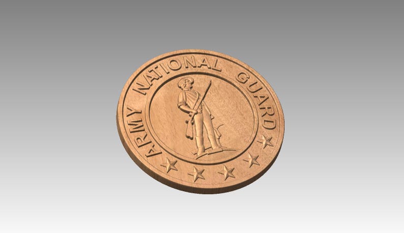 U.S. Army National Guard 3D Model - Etsy
