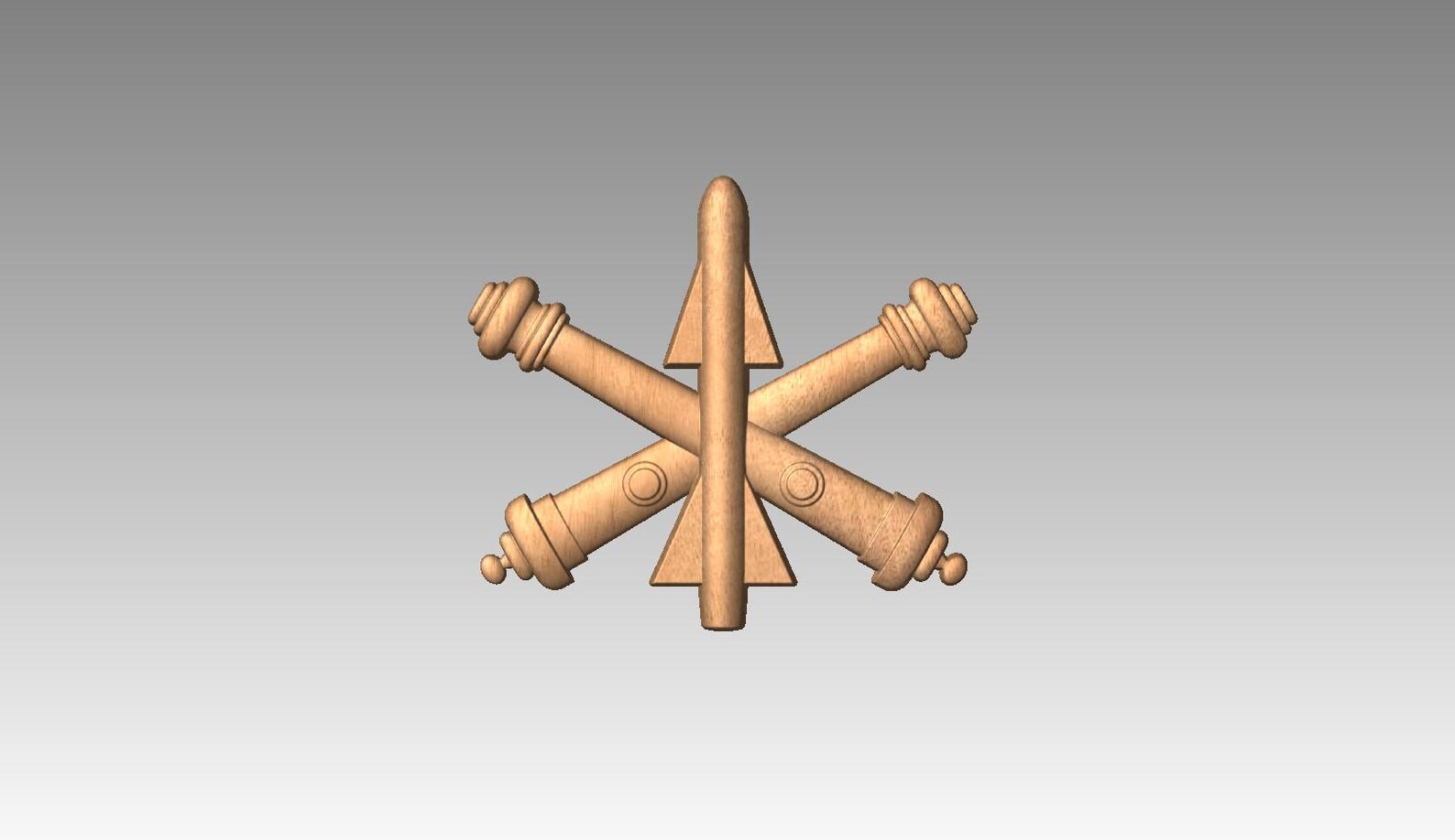 U.S. Air Defense Artillery Branch Insignia 3D Model - Etsy