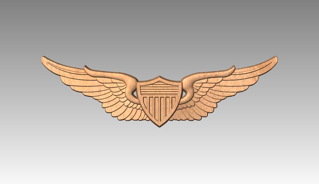 U.S. Army Basic Aviator Badge 3D Model - Etsy