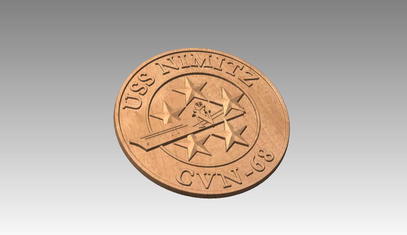 USS Nimitz CVN-68 Insignia 3D Model - Etsy