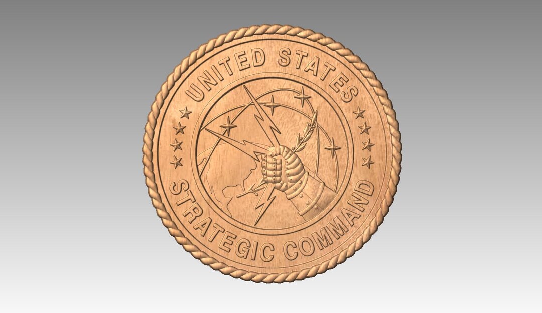 U.S. Strategic Command Emblem 3D Model - Etsy