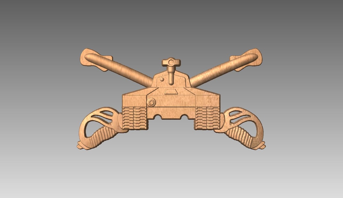 U.S. Army Armor Branch Insignia 3d Model - Etsy