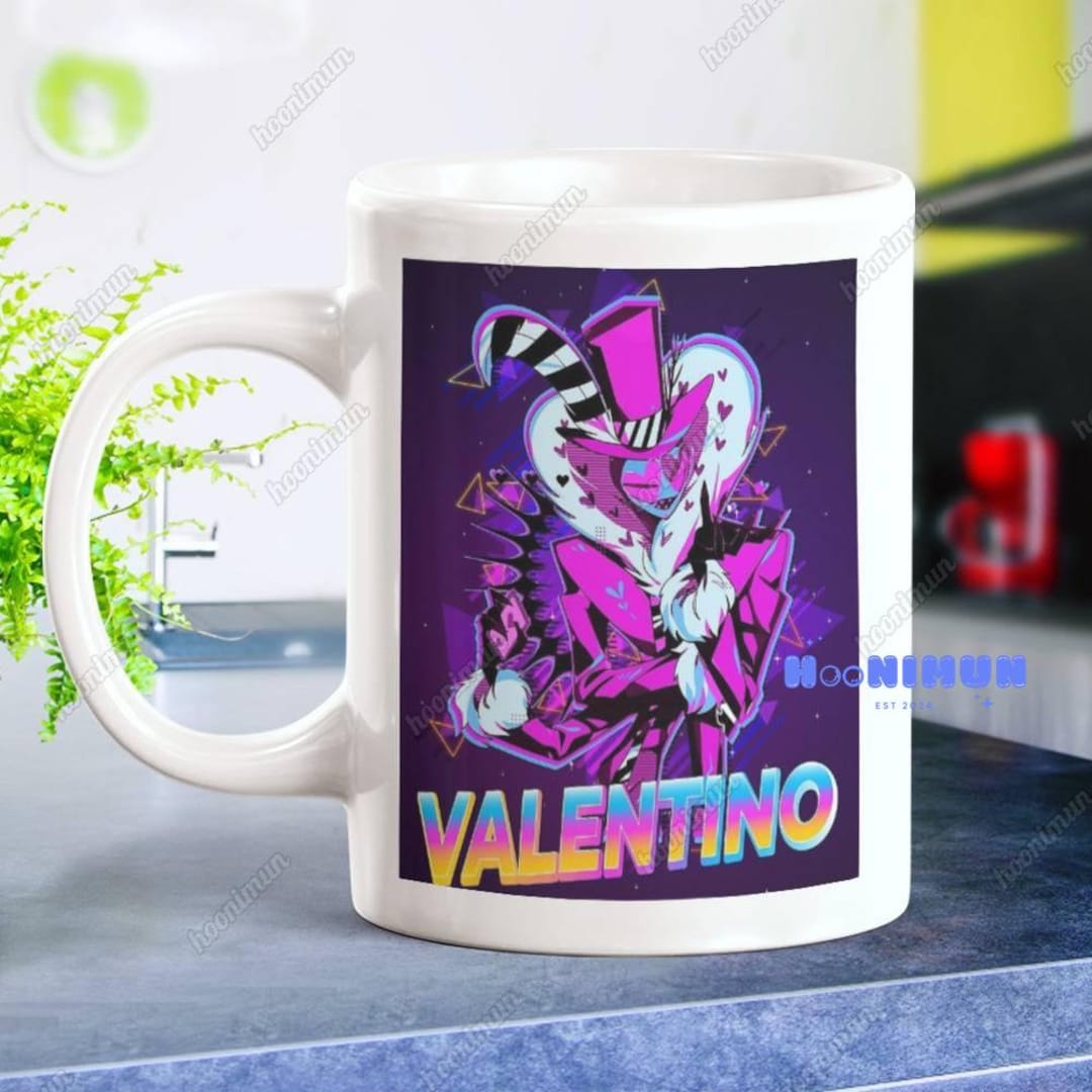 Hazbin Hotel Mug, Hazbin Hotel Valentino Mug, Hazbin Hotel Coffee Cup ...